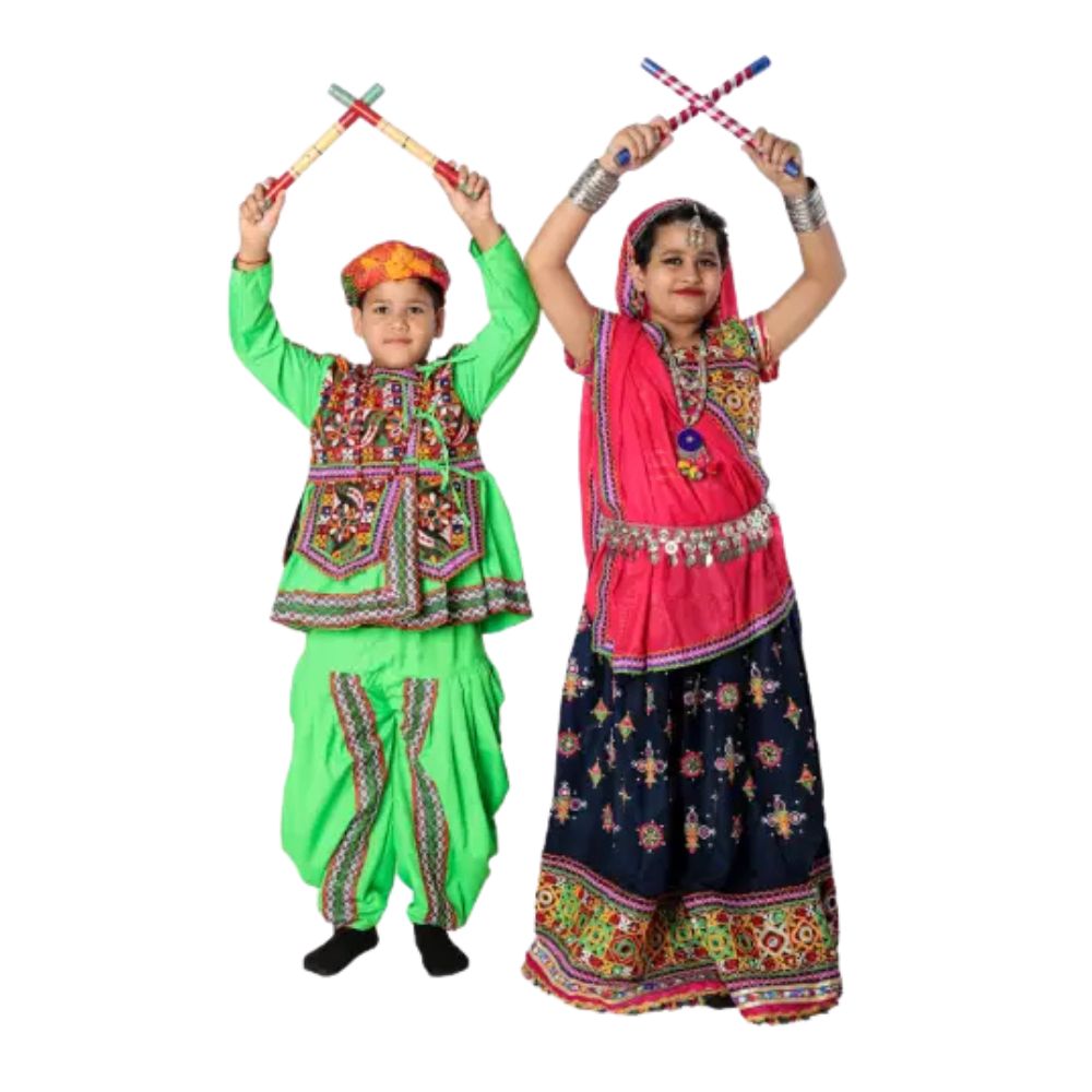 Garba Dance Fancy Dress Combo Set | Kids & Adults