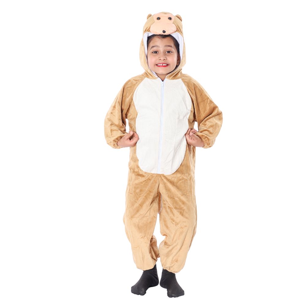 Monkey Fancy Dress Costume for Kids – Brown Animal Costume