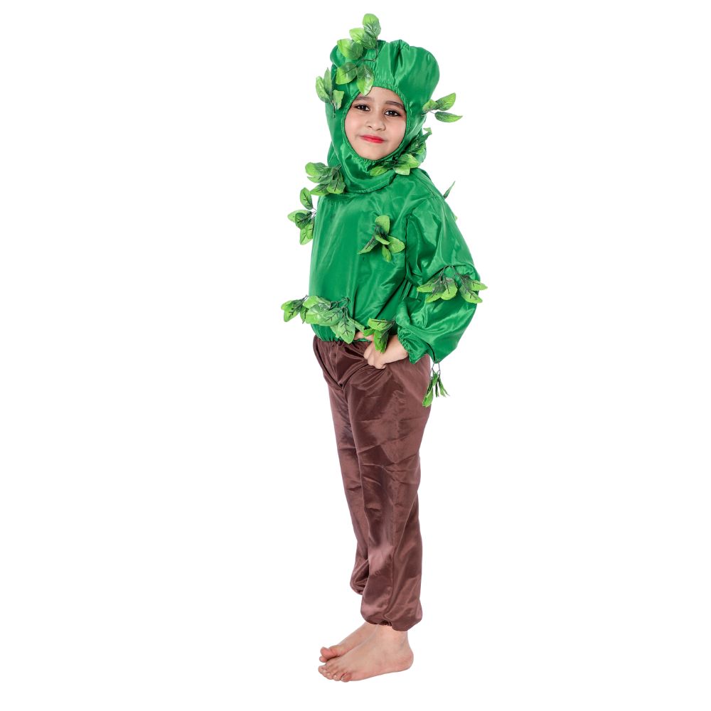 Tree Fancy Dress Costume for Kids – Green Nature Theme Costume