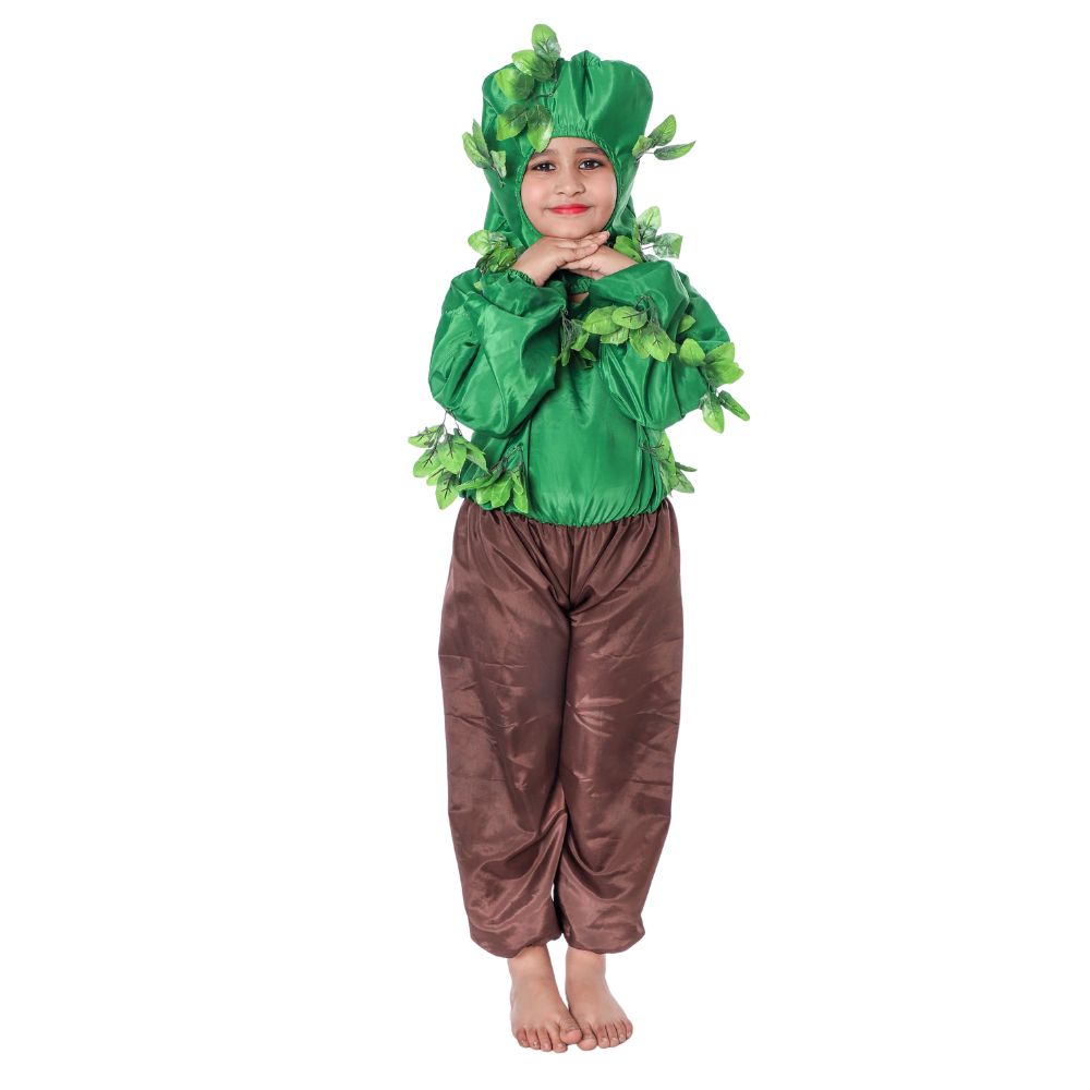 Tree Fancy Dress Costume for Kids – Green Nature Theme Costume