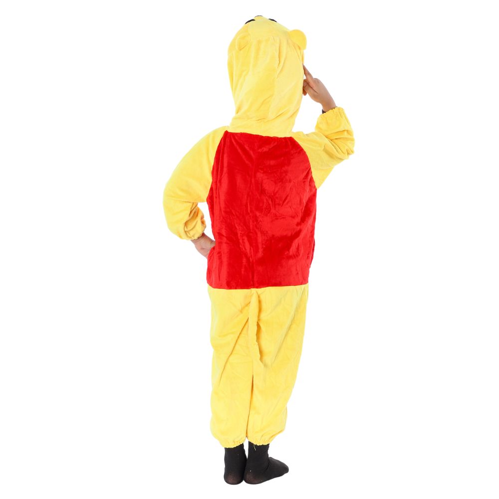 Pooh Cartoon Character Fancy Dress Costume for Kids – Red & Yellow Jumpsuit